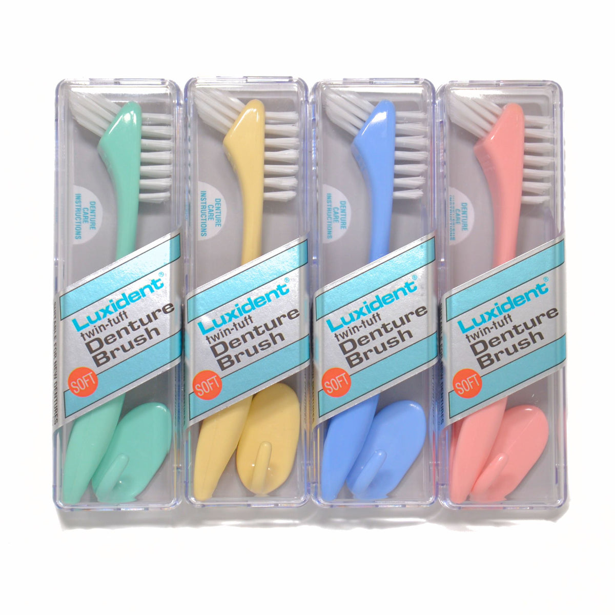 Luxident Twin-Tuft Denture Brush — Denture Essentials